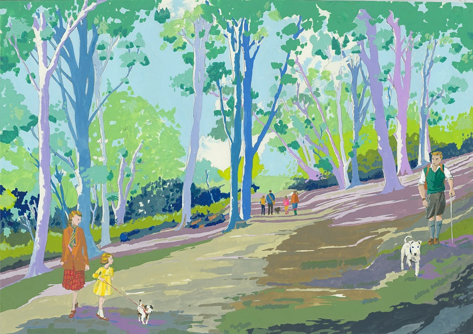 A walk in The Woods Original Painting – Mary Casserley