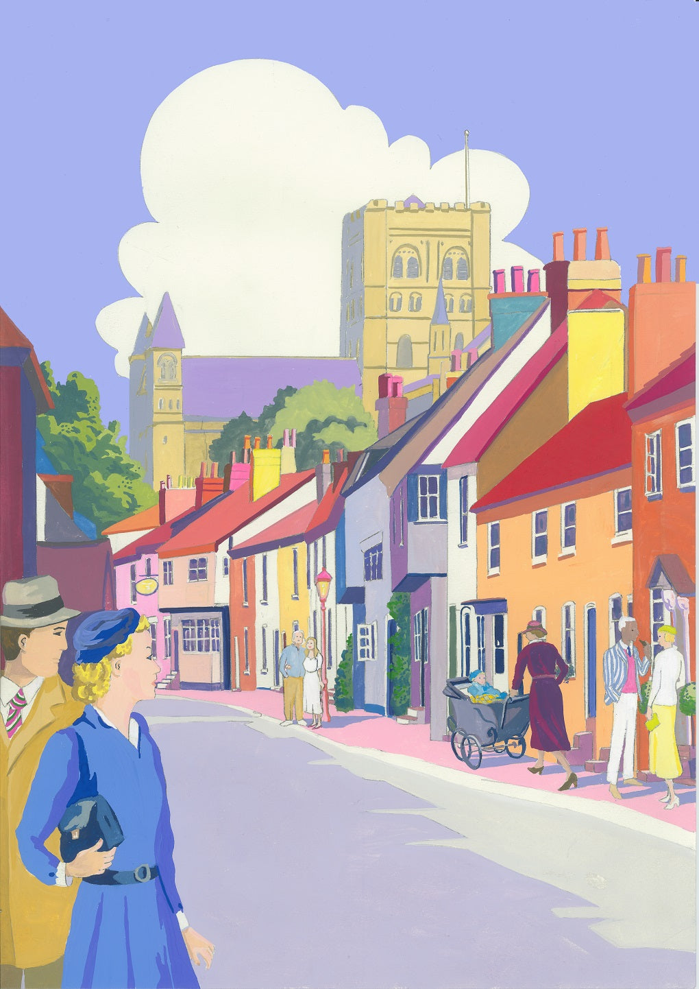 Sopwell Lane St Albans original painting – Mary Casserley